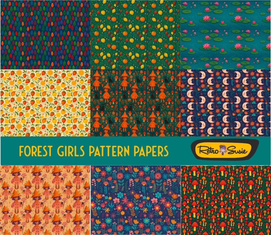 Forest Girls Pattern Papers